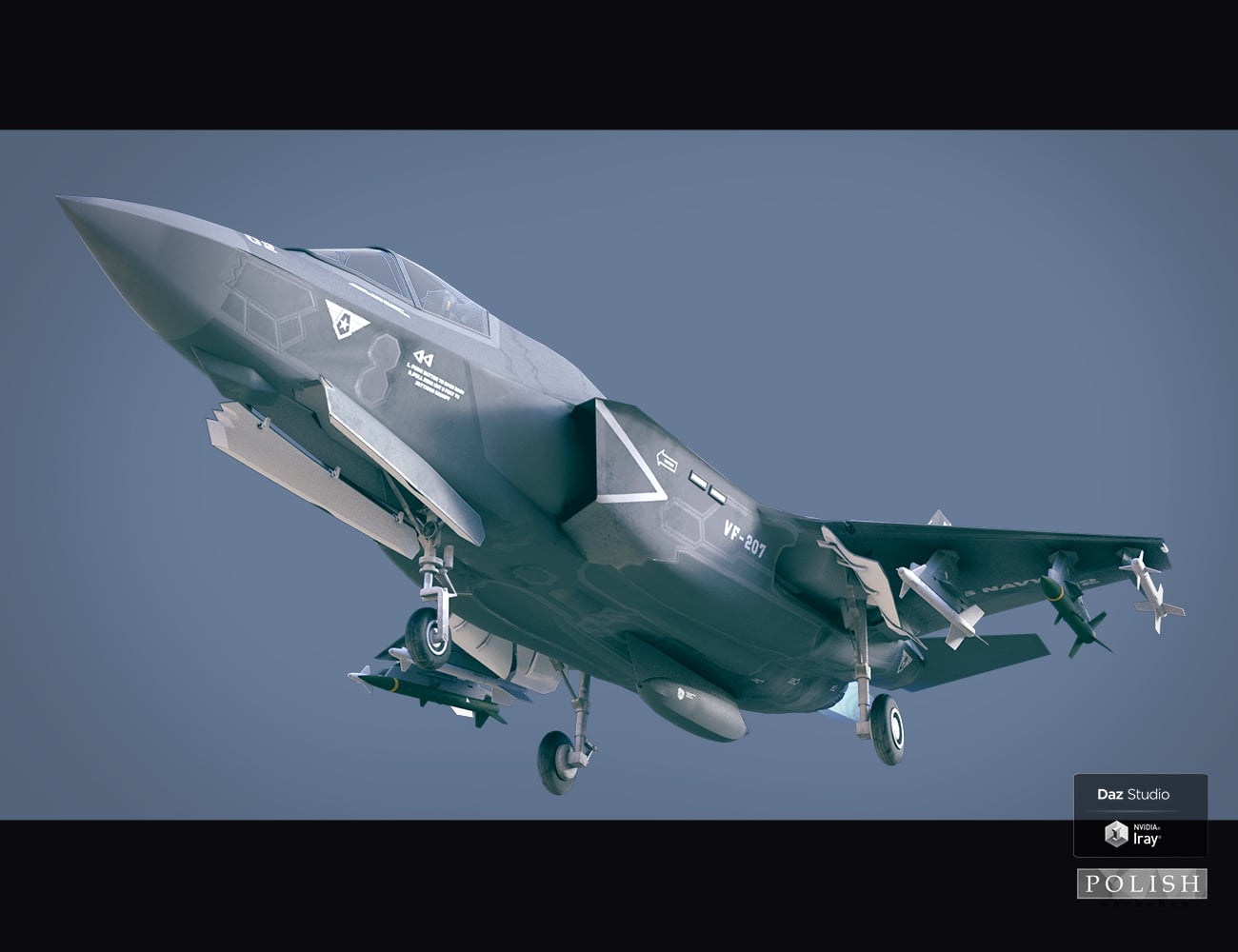 Ghost X Fighter Jet | Daz 3D