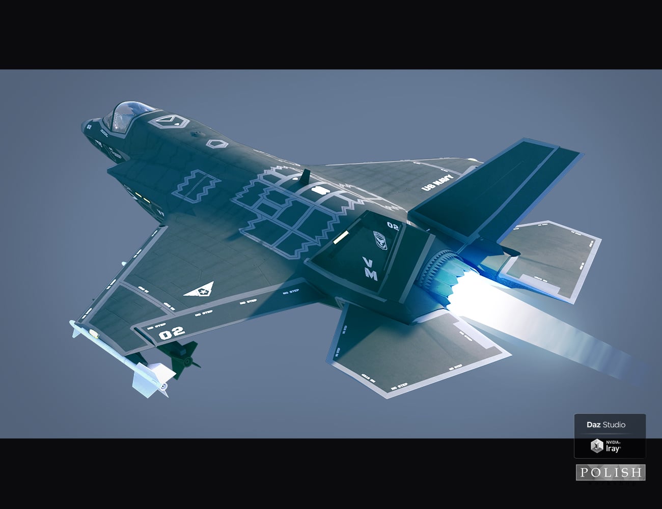 Ghost X Fighter Jet | Daz 3D