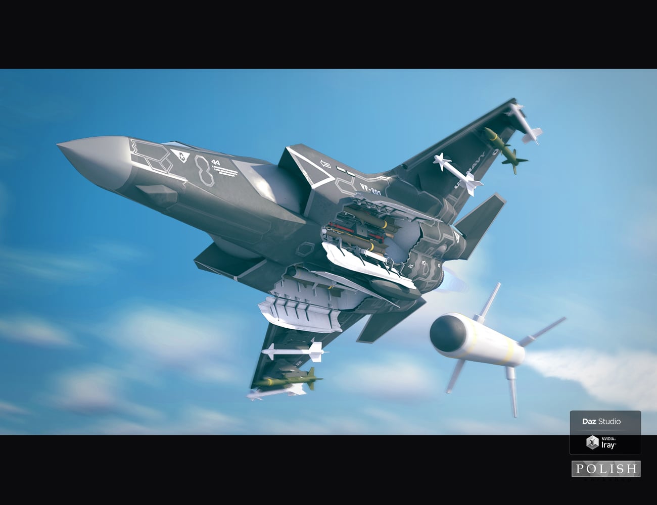 Ghost X Fighter Jet | Daz 3D