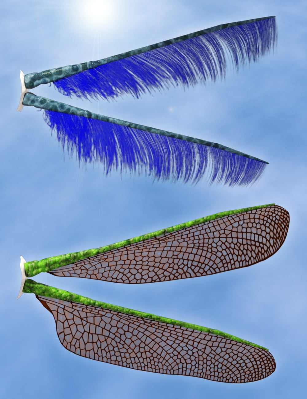 Natural Fae Wings for Genesis 8 | Daz 3D