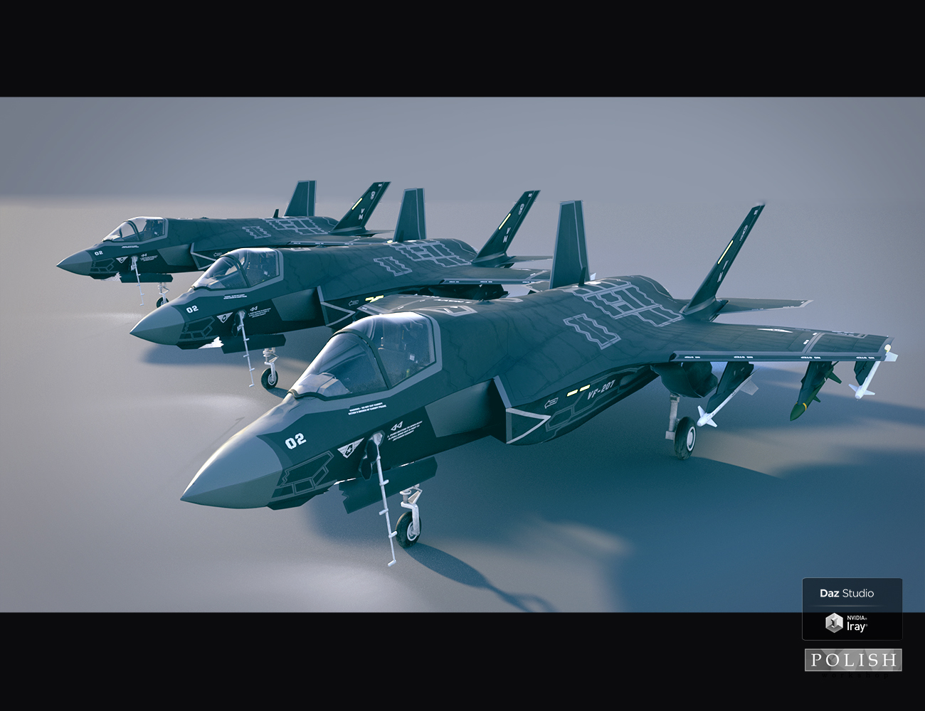 Military Aircraft Bundle 01 | Daz 3D