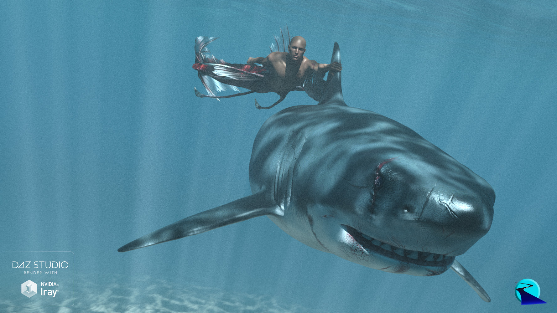 Alascanus Merman Poses and Pose Control | Daz 3D