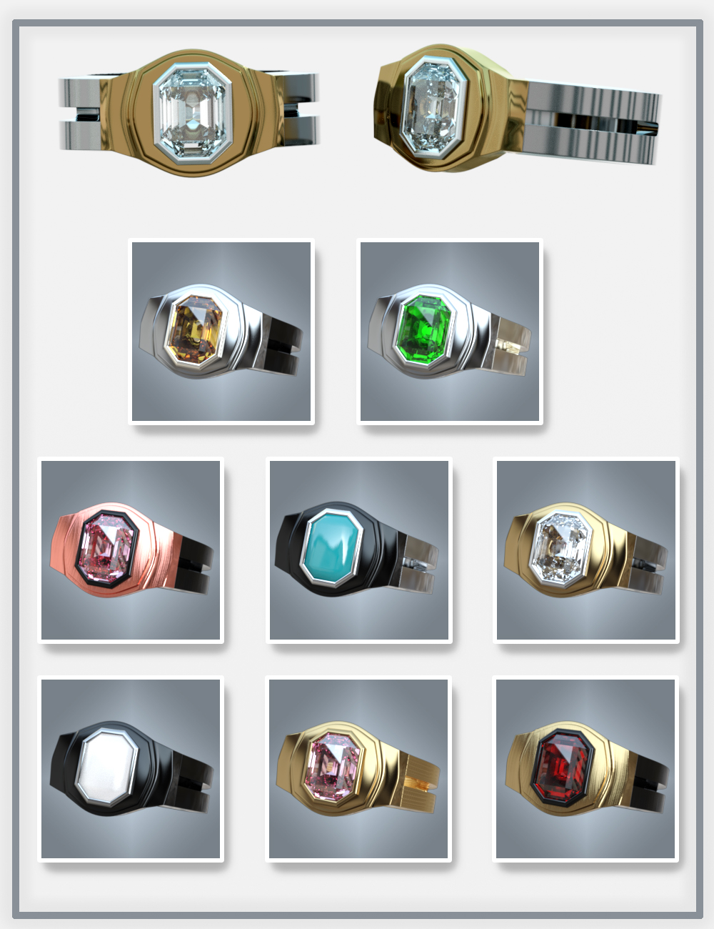 Gorgeous Rings for Genesis 8 Male(s) | Daz 3D