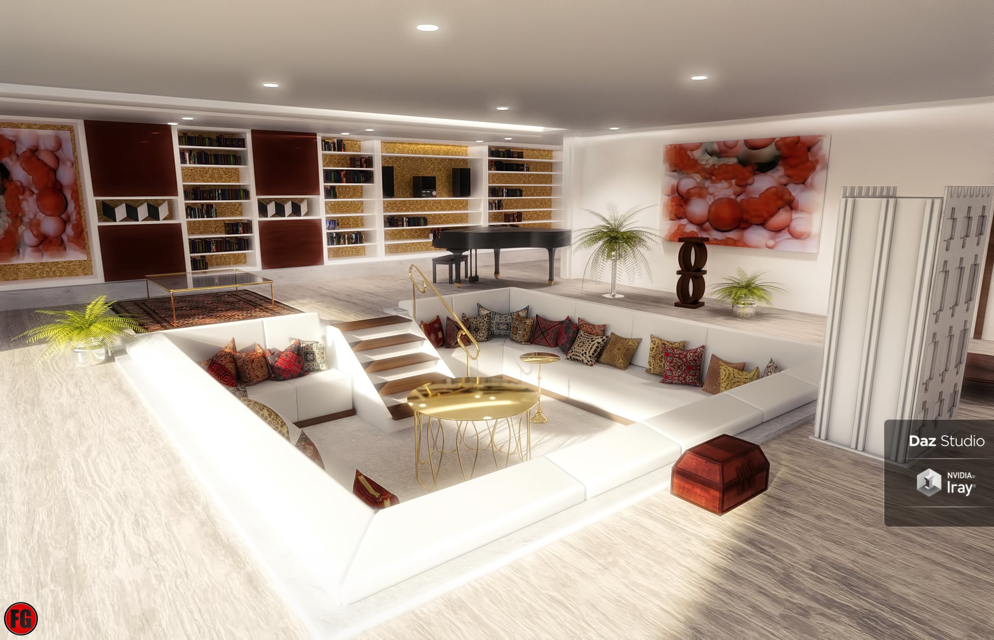 FG Lounge Area | Daz 3D