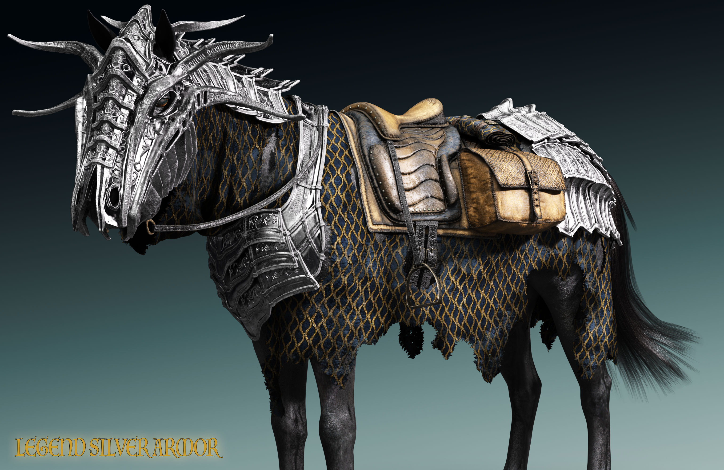Fantasy Dark Knight Armor Texture Expansion | Daz 3D