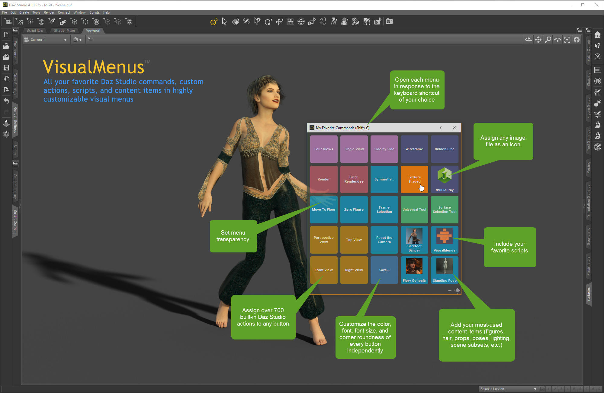 VisualMenus | Daz 3D