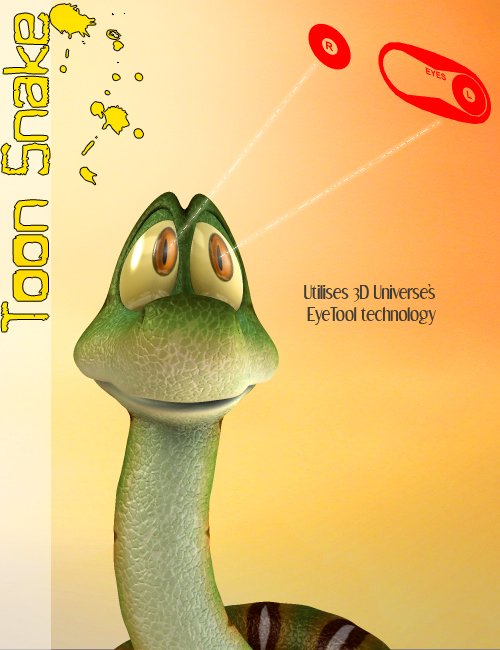 3D Universe Toon Snake | Daz 3D