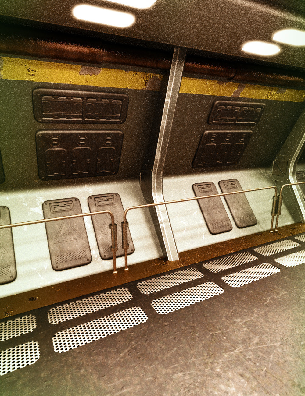 Sci-fi Corridor Level 21 | Daz 3D