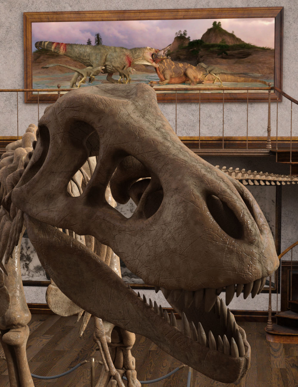 Dinosaur Exhibition Gallery | Daz 3D