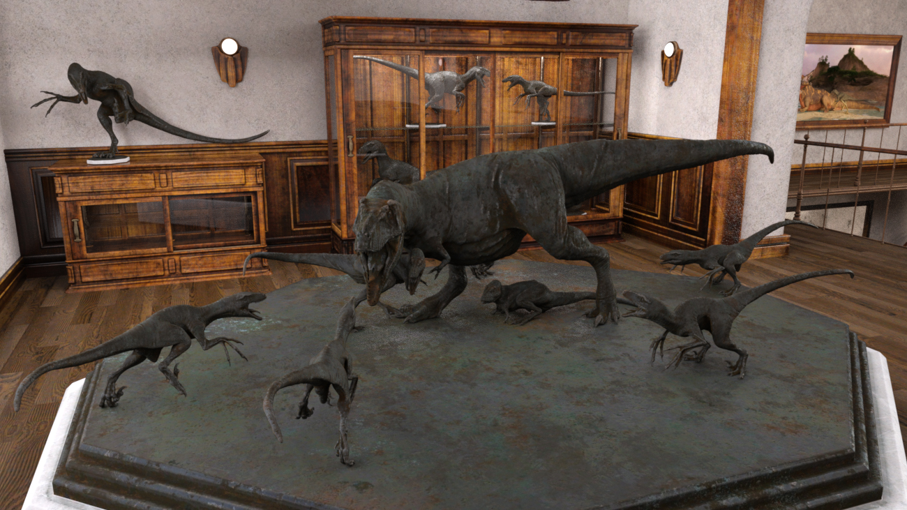 Dinosaur Exhibition Gallery | Daz 3D