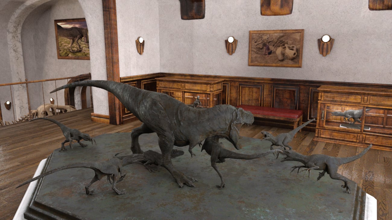 Dinosaur Exhibition Gallery | Daz 3D
