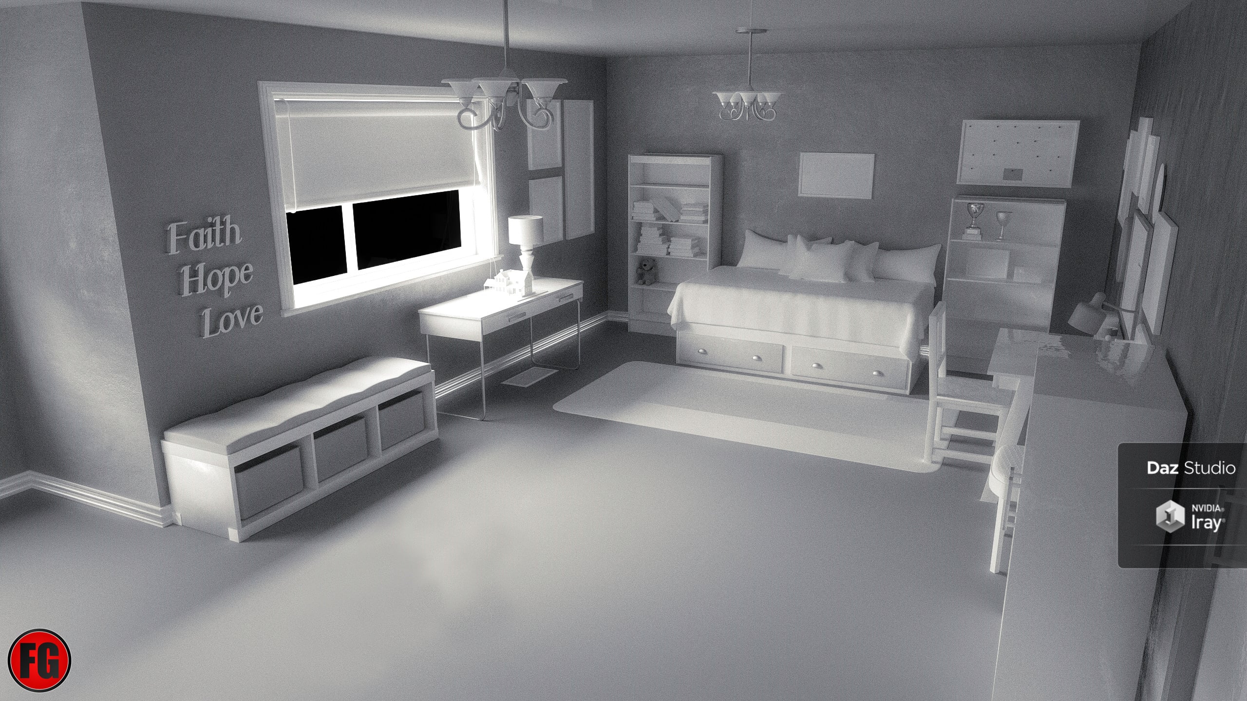 FG Study Room | Daz 3D