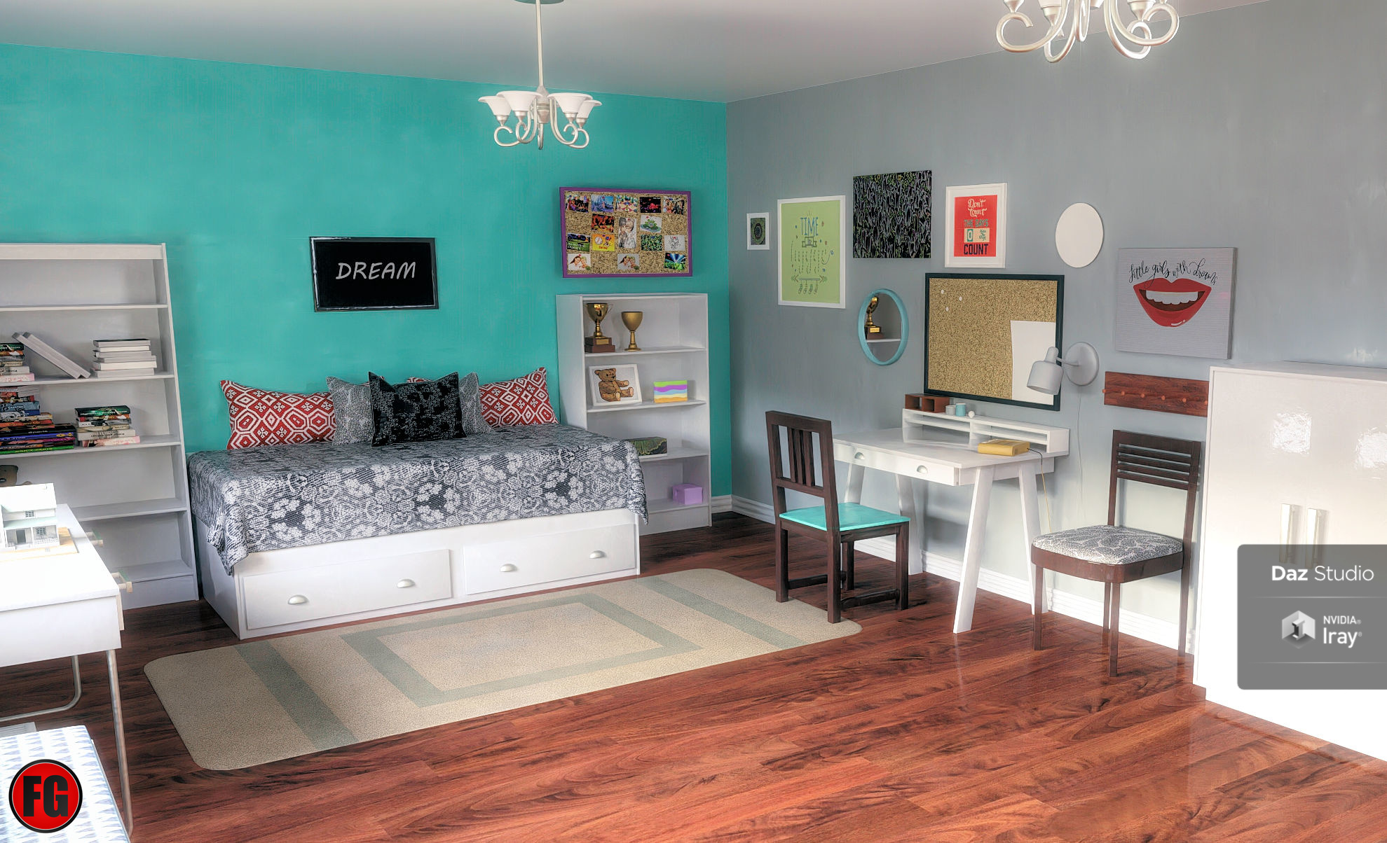 FG Study Room | Daz 3D