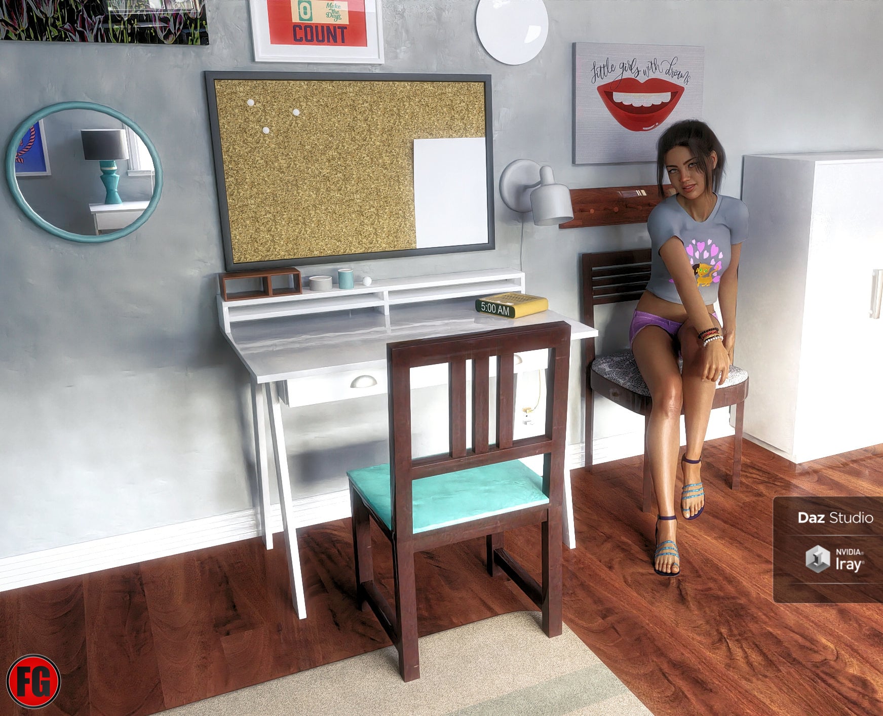 FG Study Room | Daz 3D