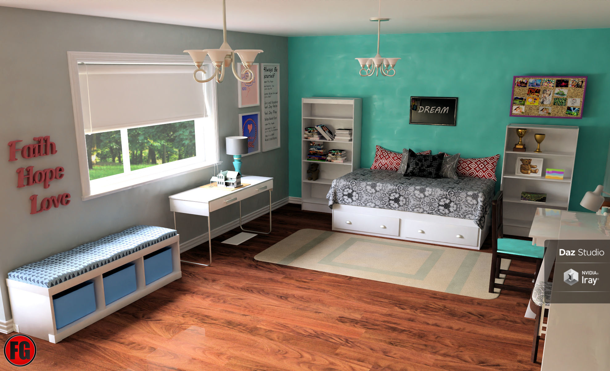 FG Study Room | Daz 3D