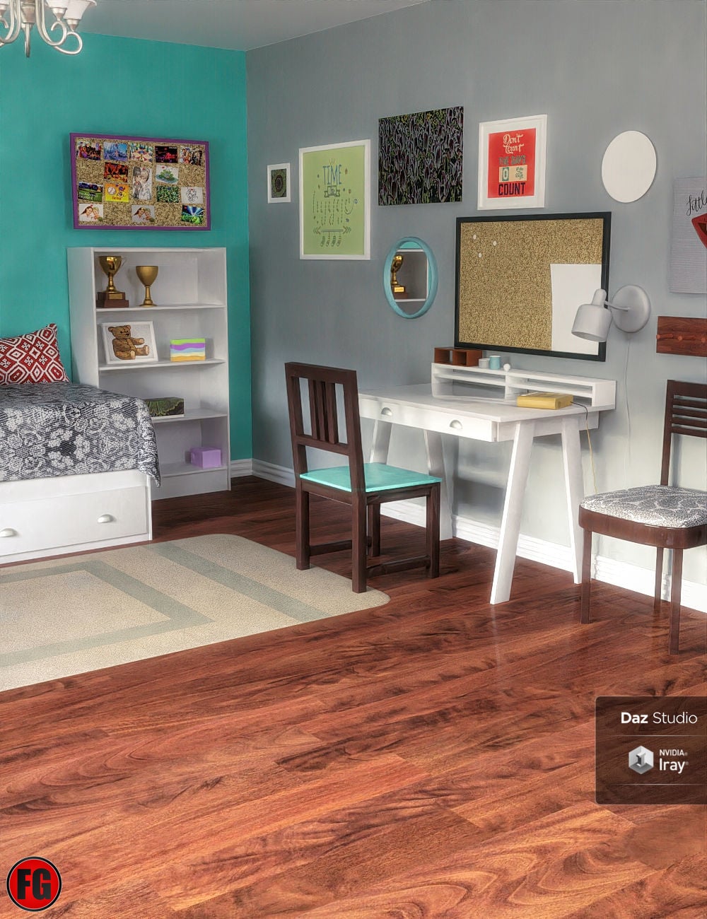 FG Study Room | Daz 3D