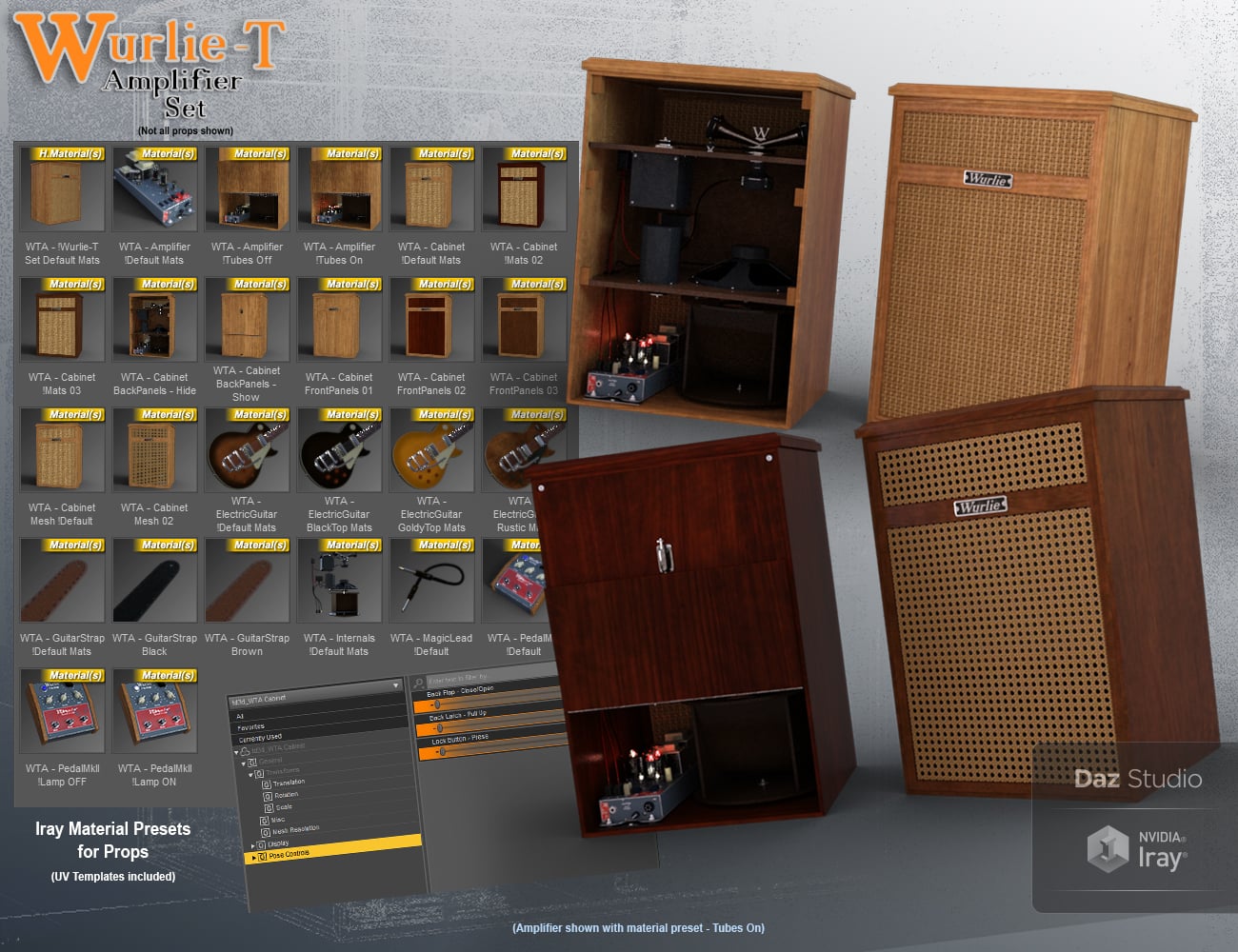 Wurlie-T Amplifier Set | Daz 3D