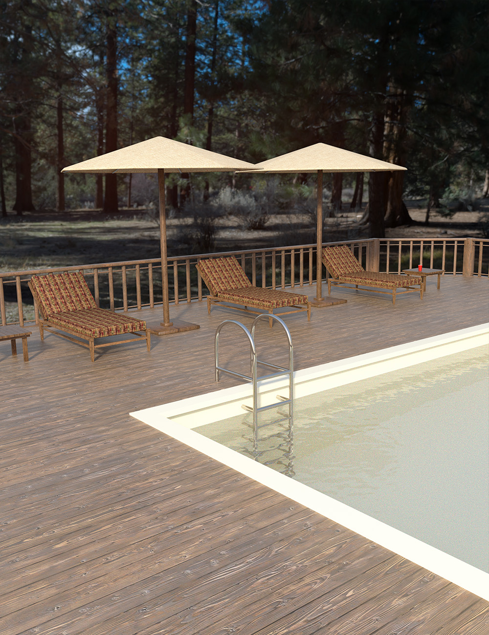 Ranch Pool Deck | Daz 3D