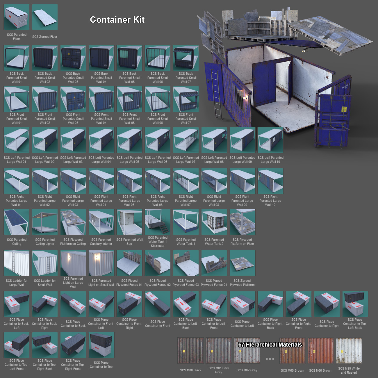 Survival Container Stronghold | Daz 3D