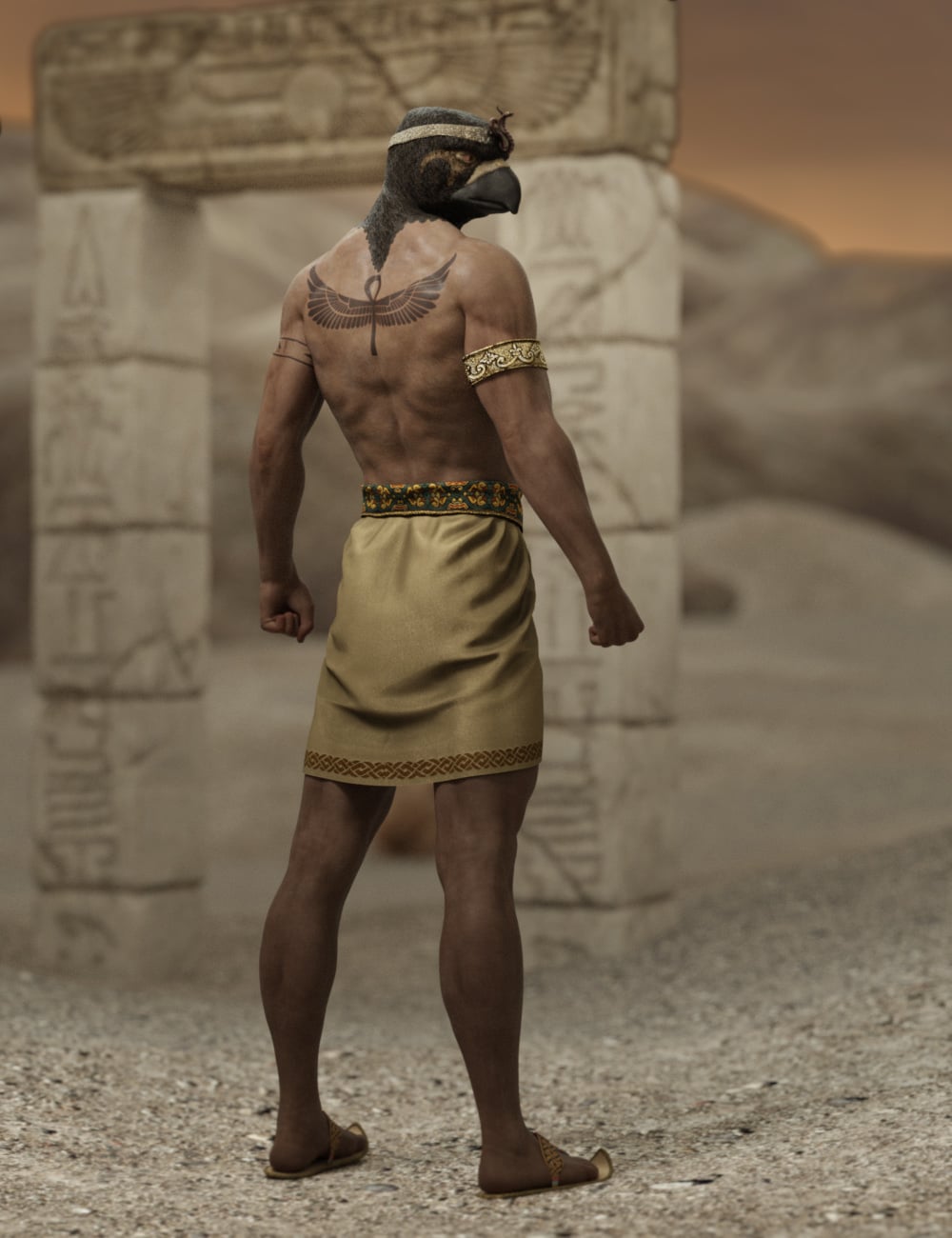 Ancient Horus for Genesis 8 Male | Daz 3D