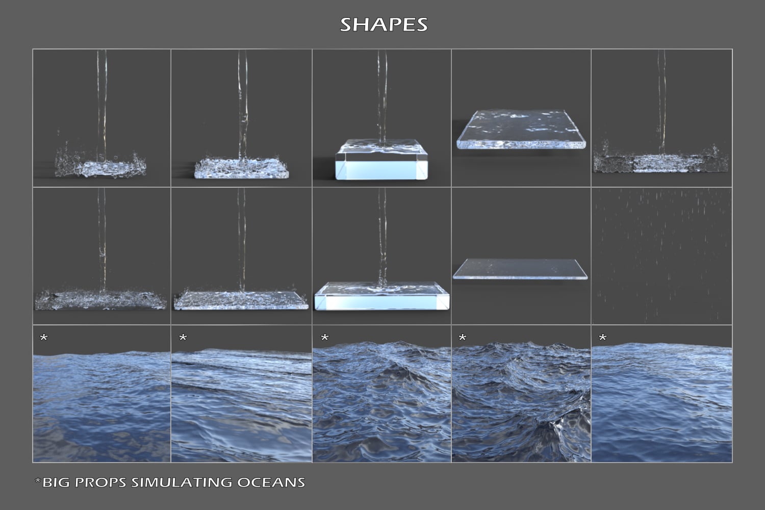 JW 3D Water Props | Daz 3D