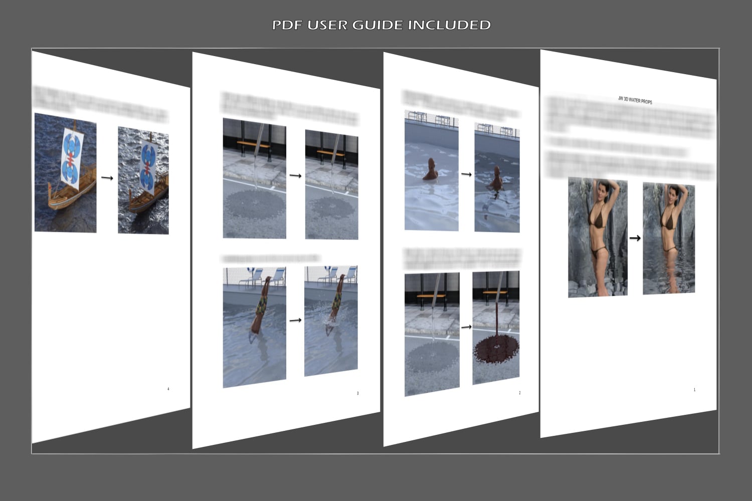 JW 3D Water Props | Daz 3D