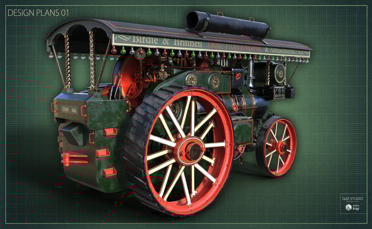 Traction Engine | Daz 3D
