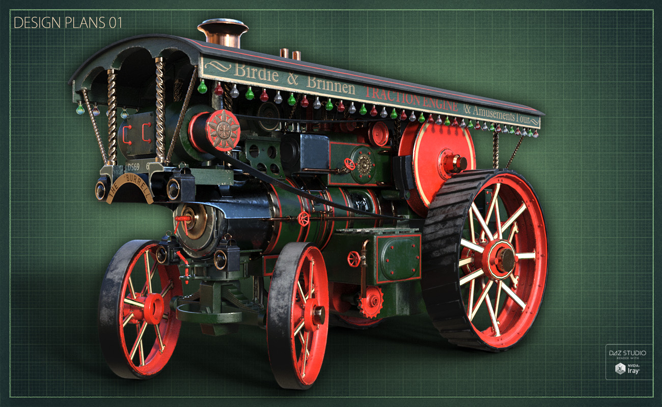 Traction Engine | Daz 3D