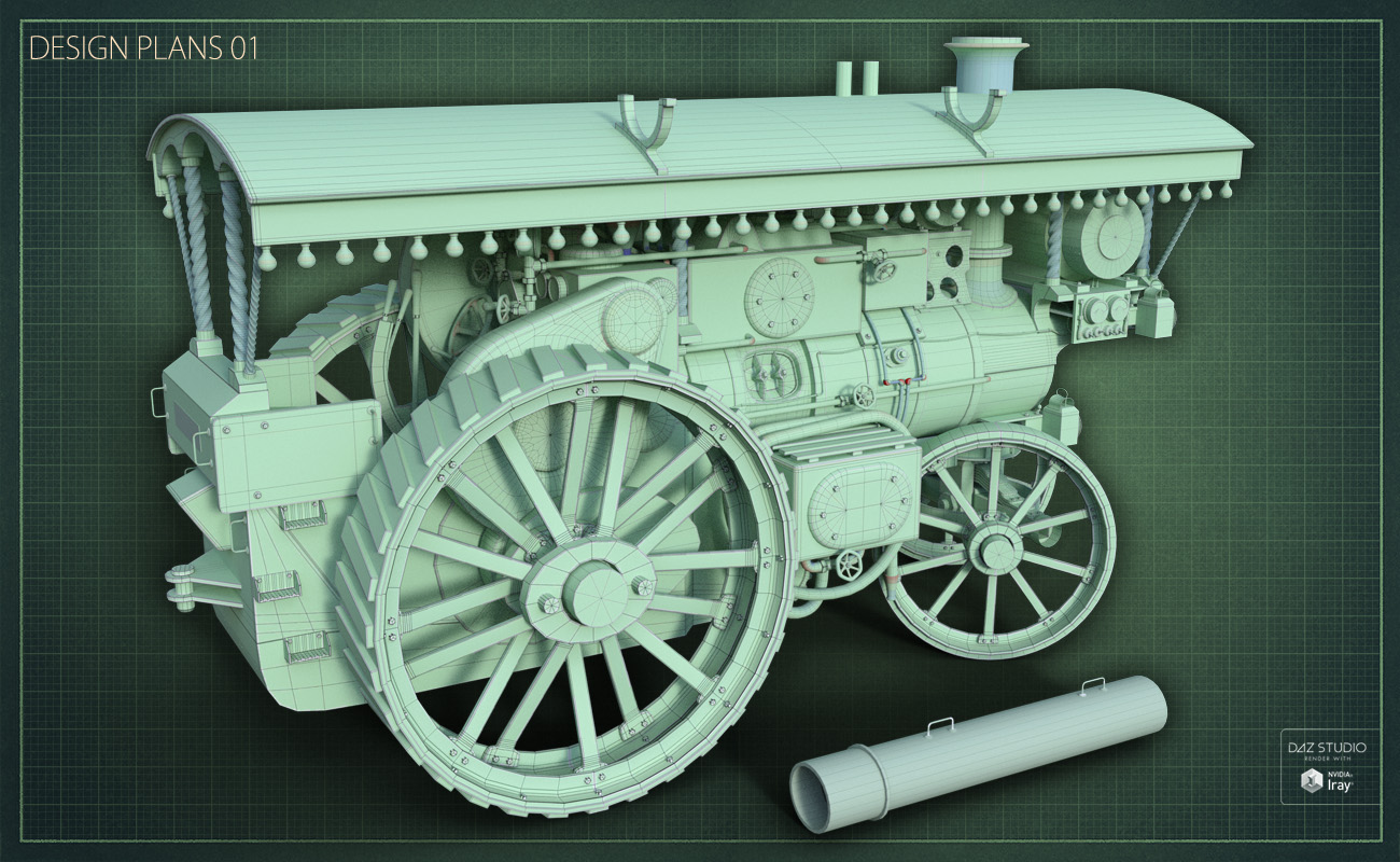 Traction Engine | Daz 3D
