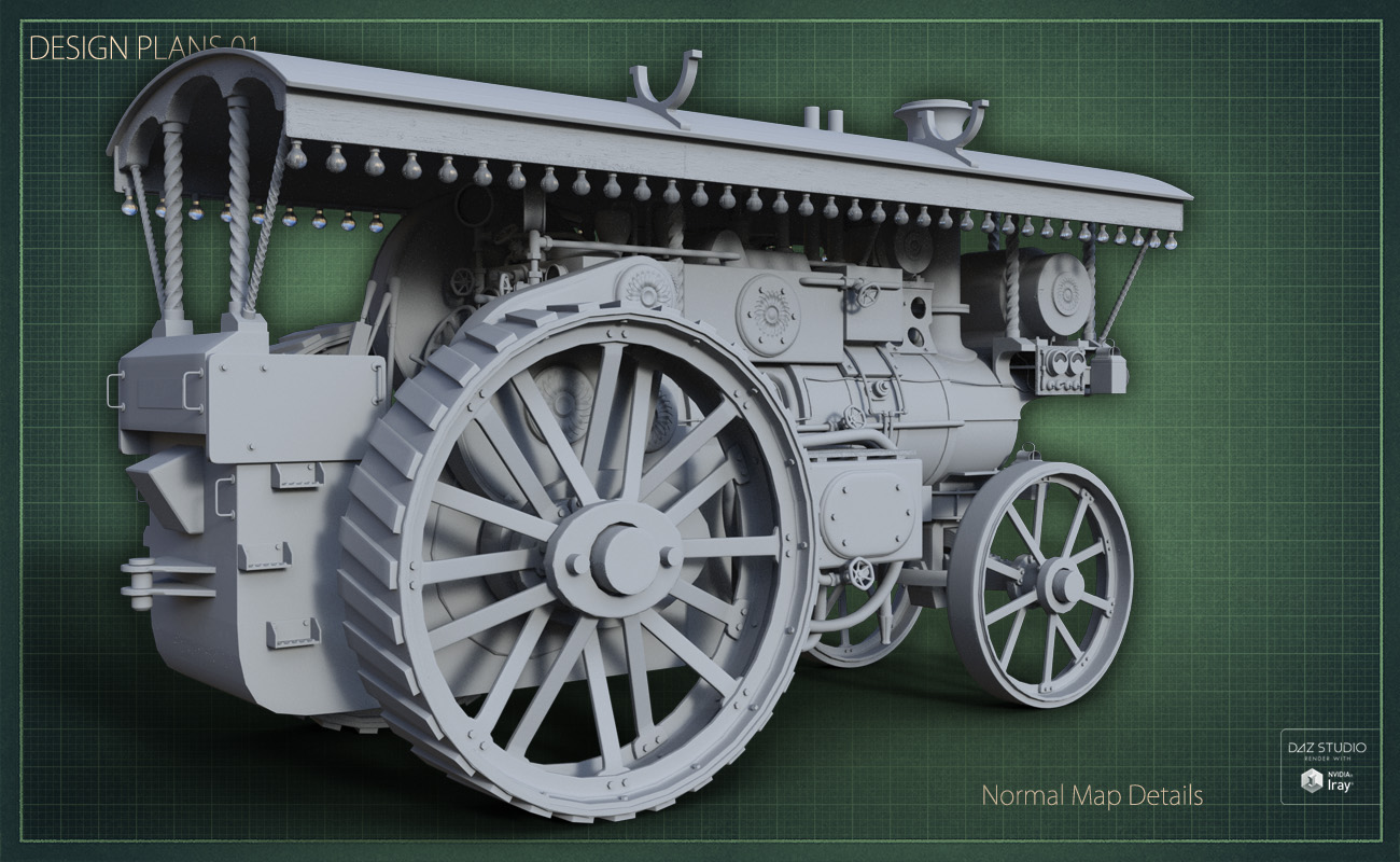 Traction Engine | Daz 3D