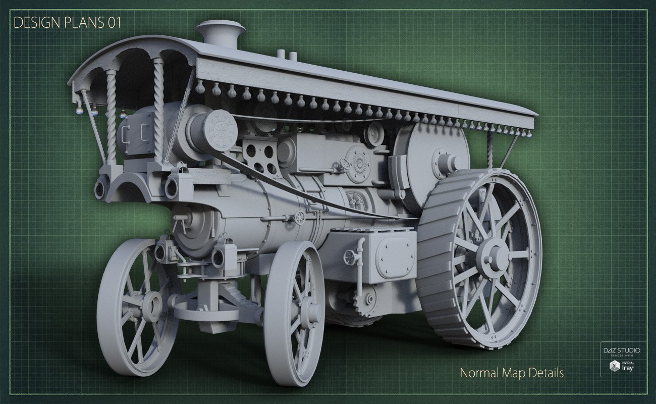 Traction Engine | Daz 3D