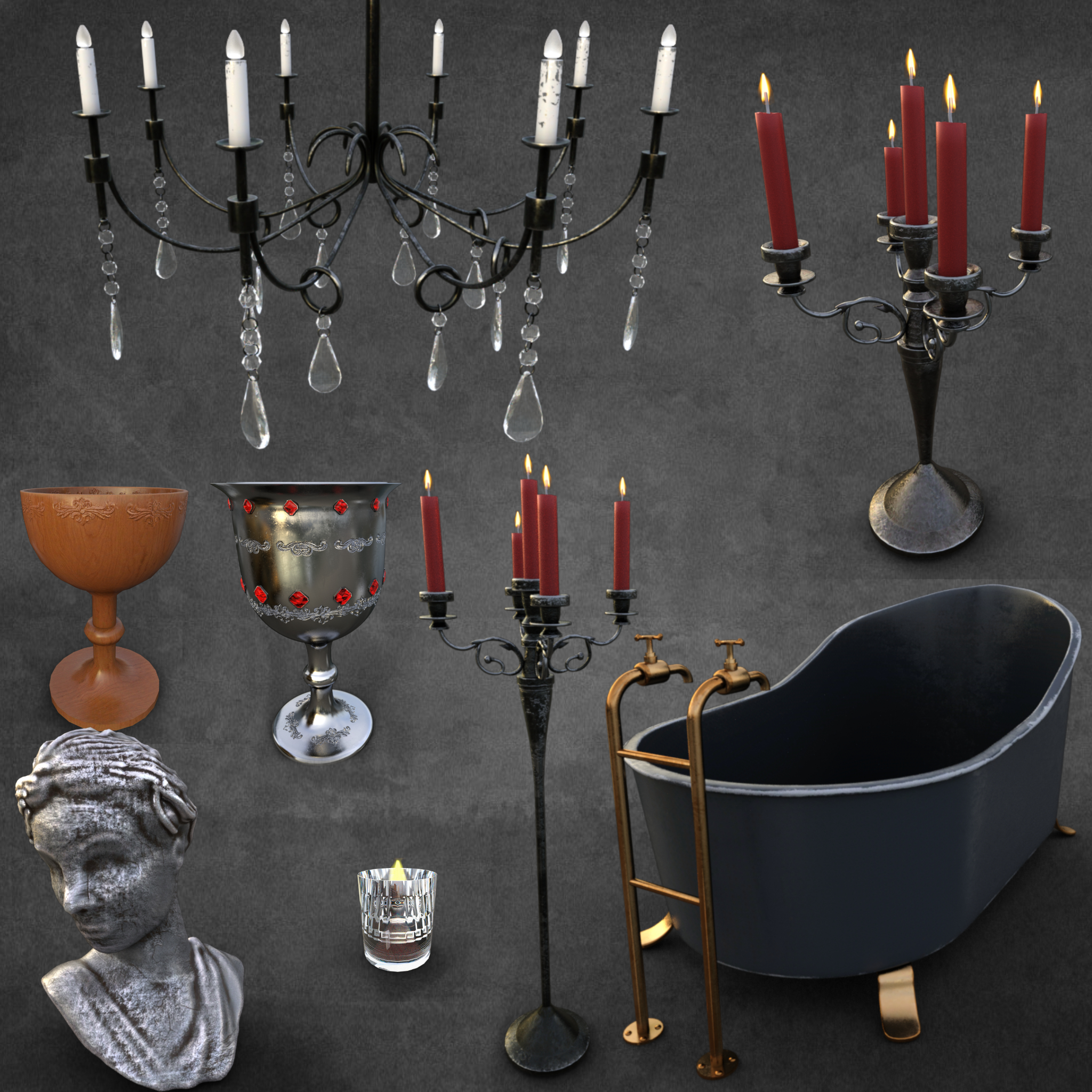 FG Gothic Vignettes | Daz 3D