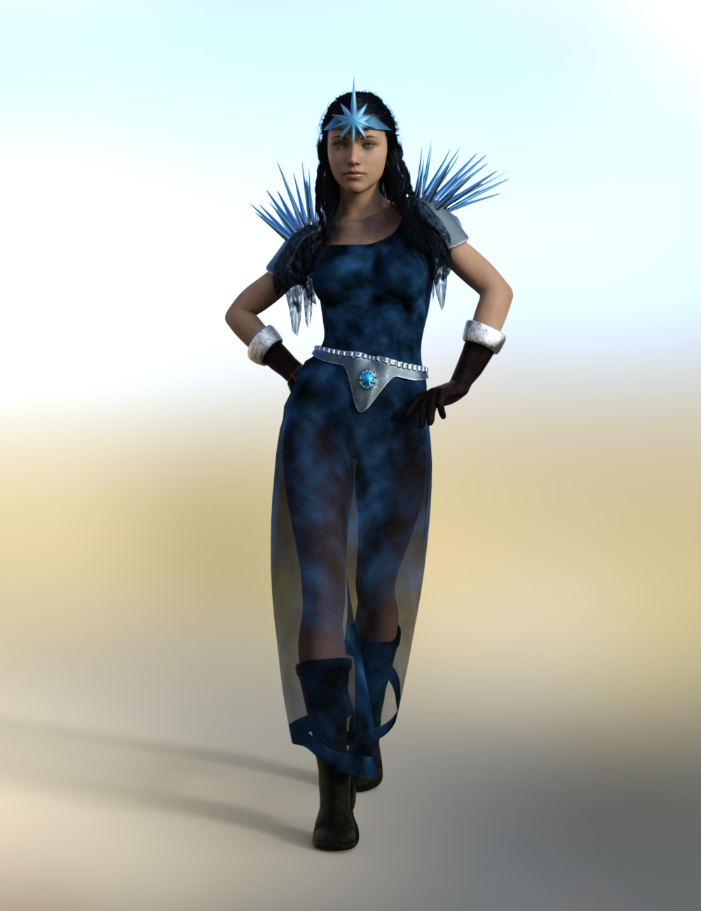 Witch of Winter Outfit for Genesis 8 Female(s) | Daz 3D
