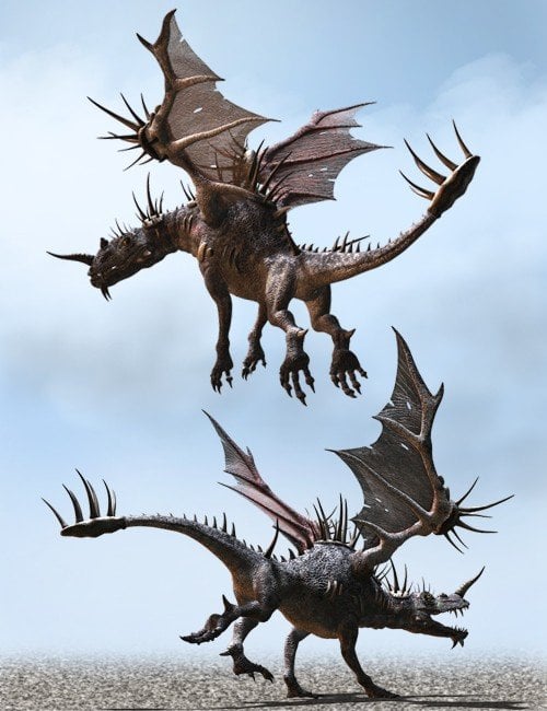 Spiky Dragon | Daz 3D