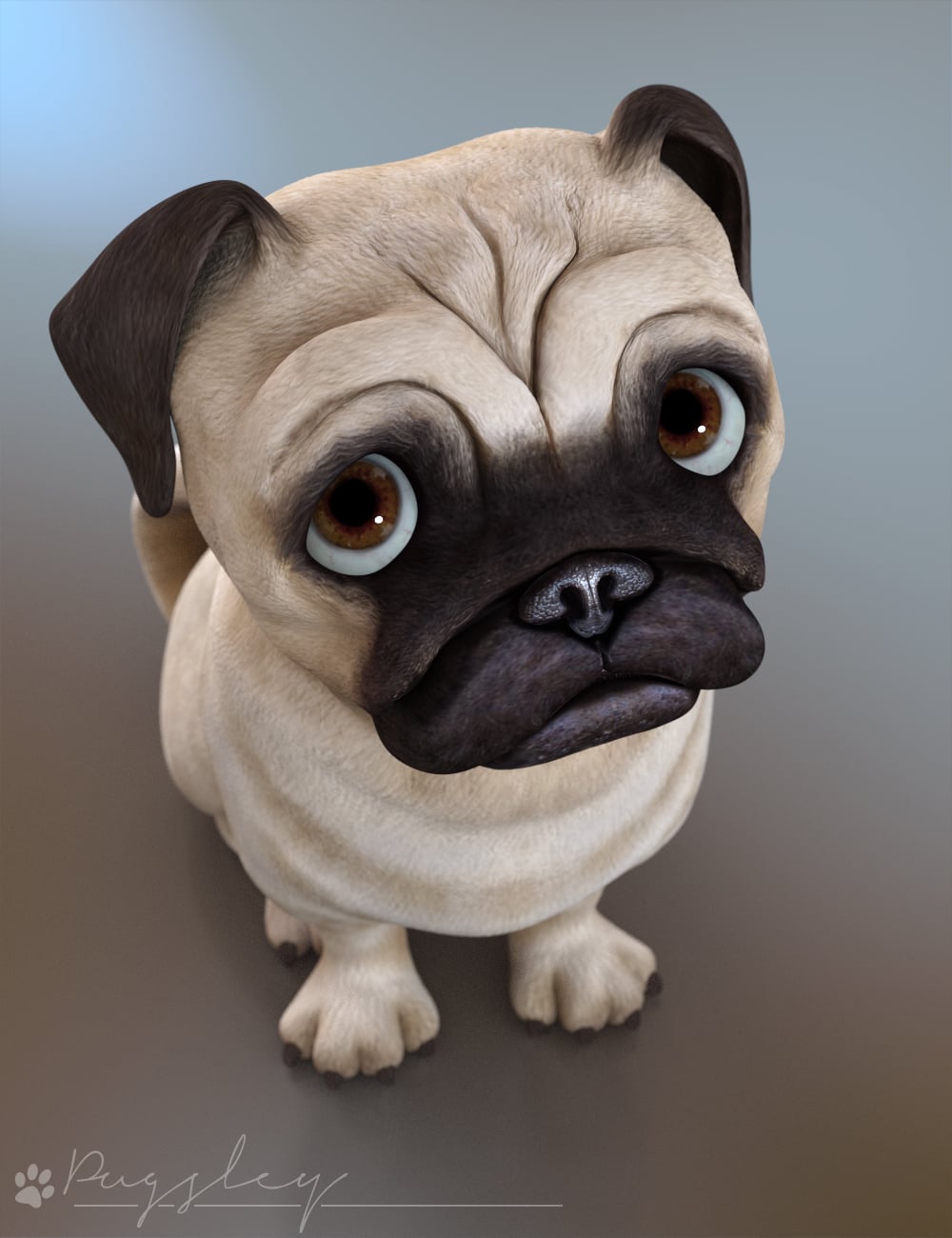 Pugsley the Stylized Pug | Daz 3D