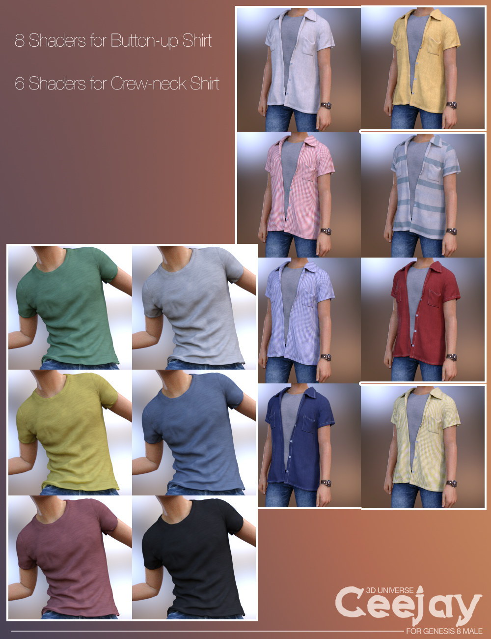 Ceejay Bundle for Genesis 8 Male(s) | Daz 3D