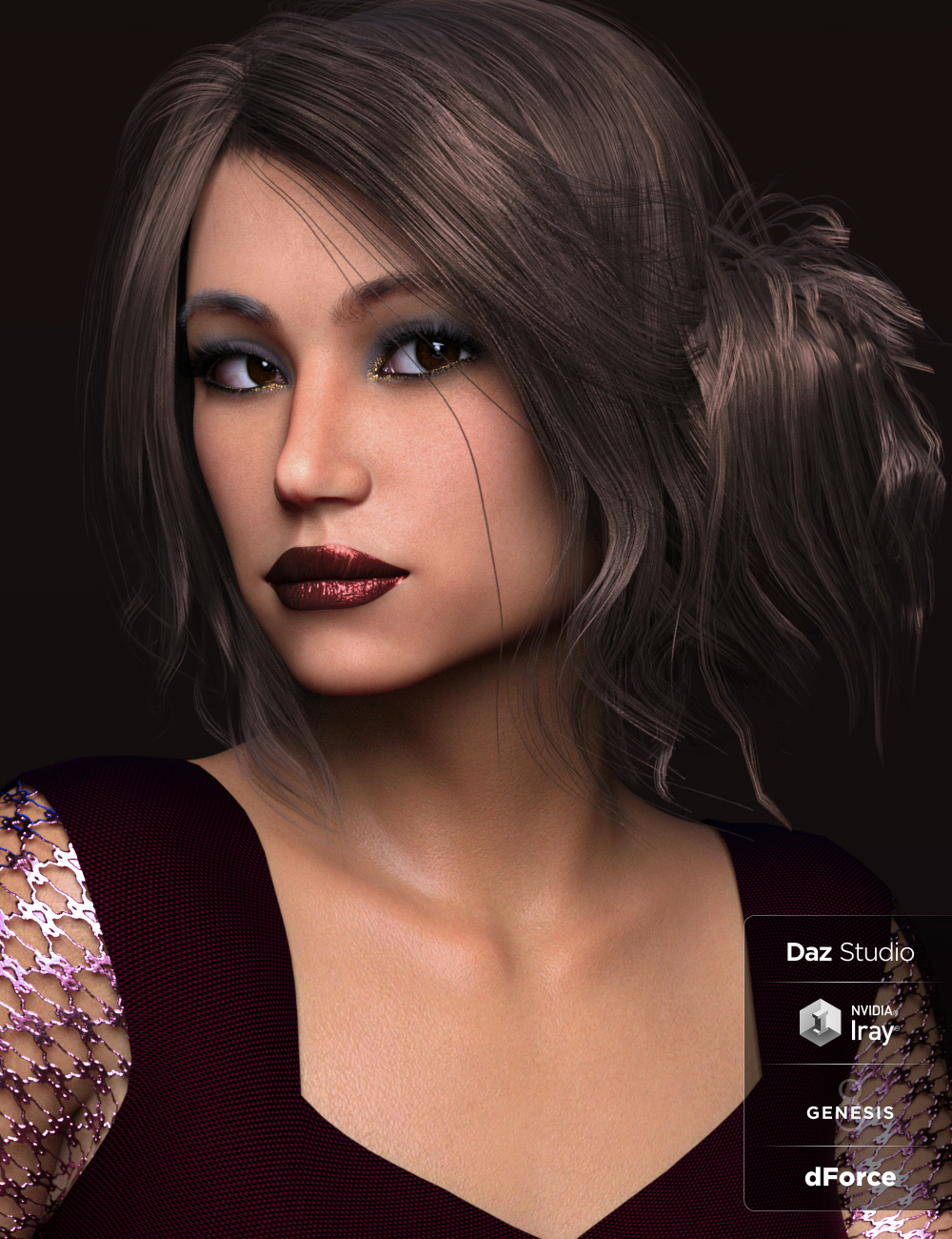 Emilya HD & Dress for Genesis 8 Female | Daz 3D