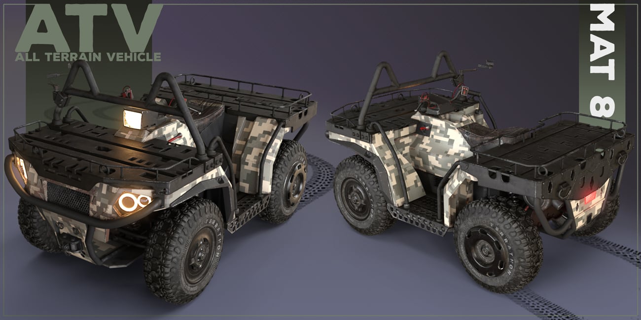 Military ATV | Daz 3D