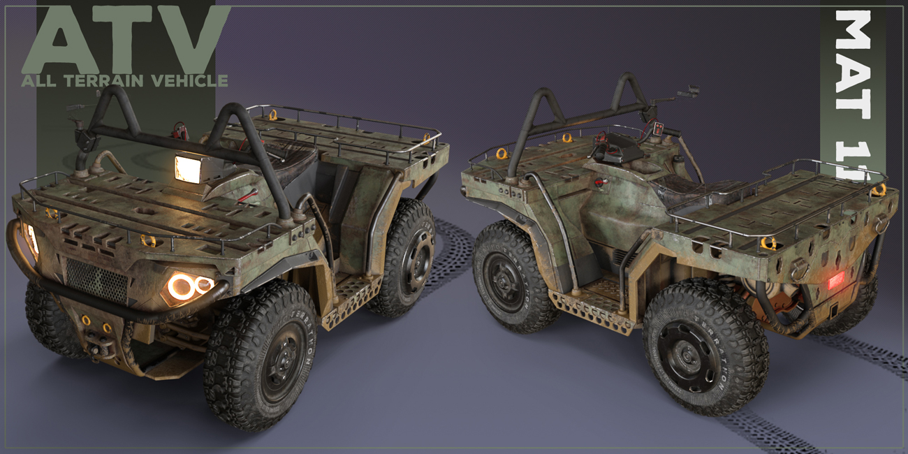 Military ATV | Daz 3D
