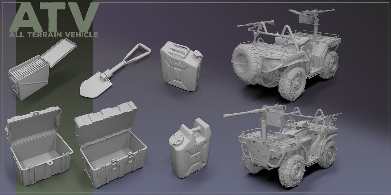 Military ATV | Daz 3D