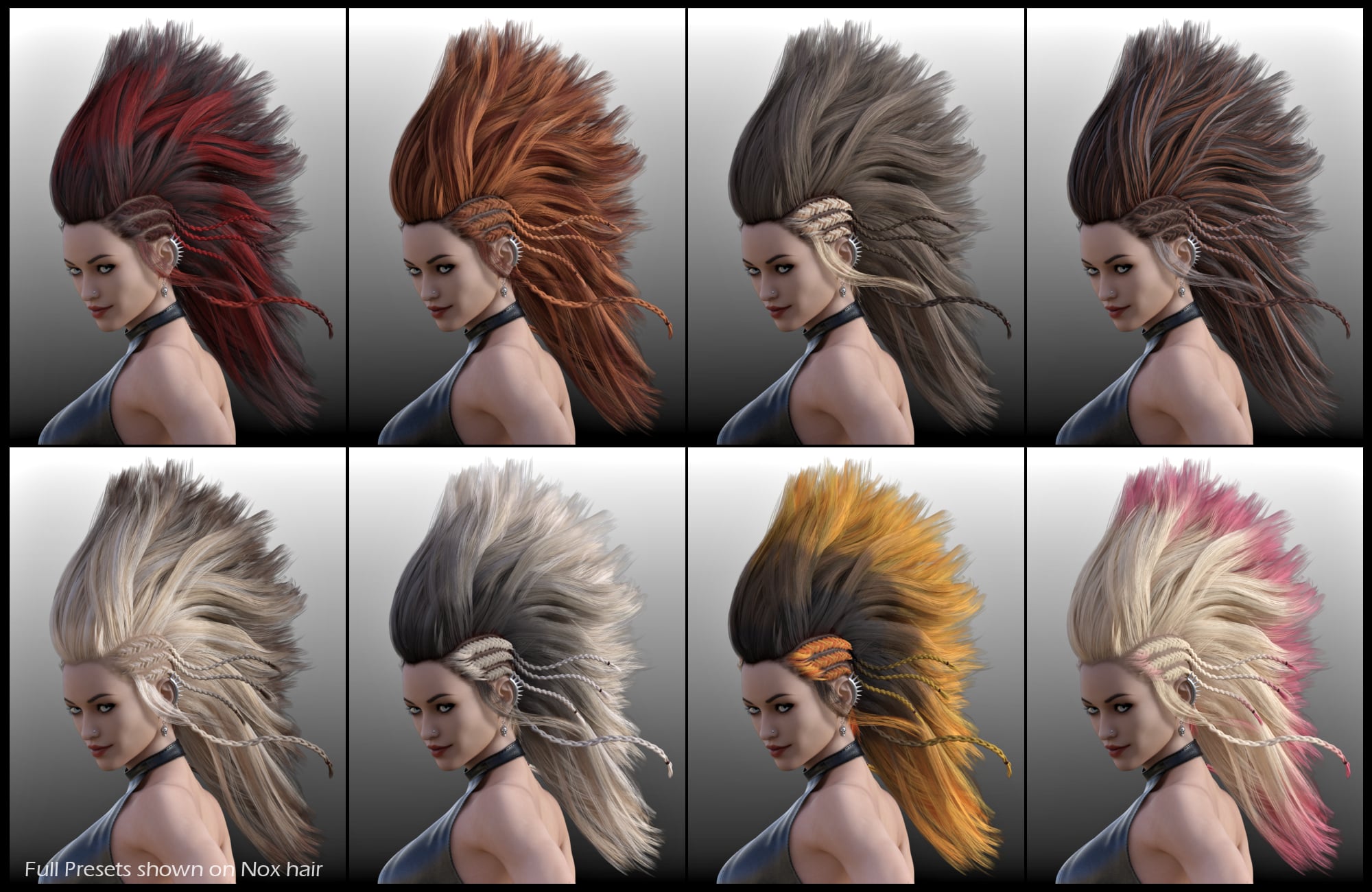 IDG Iray Selectable Hair Color Shader | Daz 3D