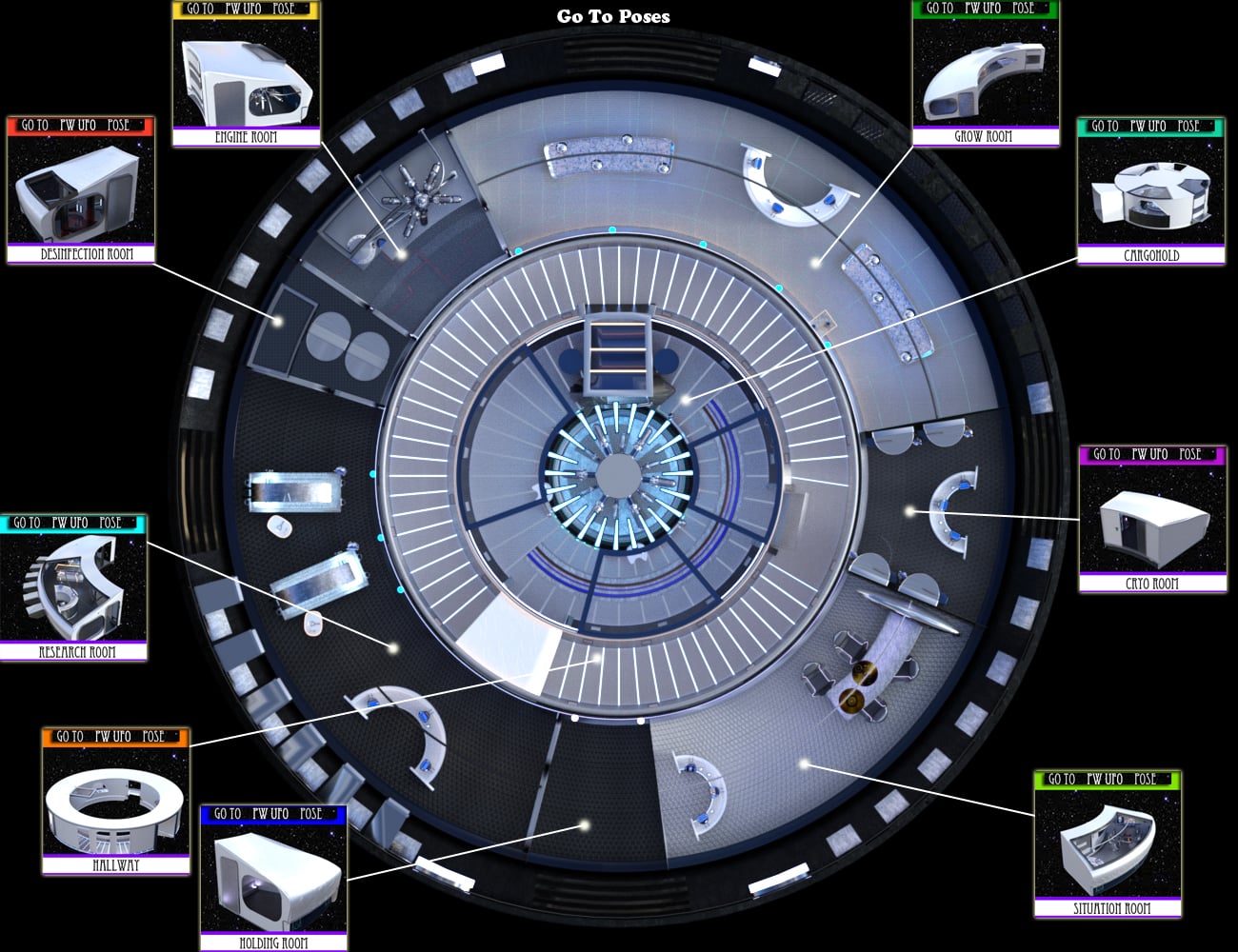 PW UFO Abduction Class | Daz 3D