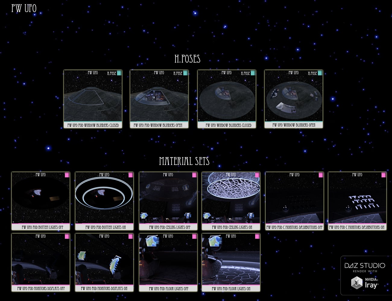 PW UFO Abduction Class | Daz 3D