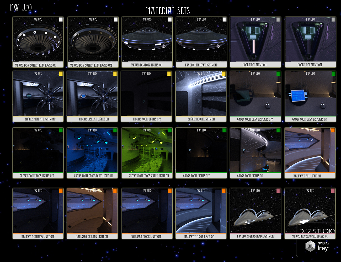 PW UFO Abduction Class | Daz 3D