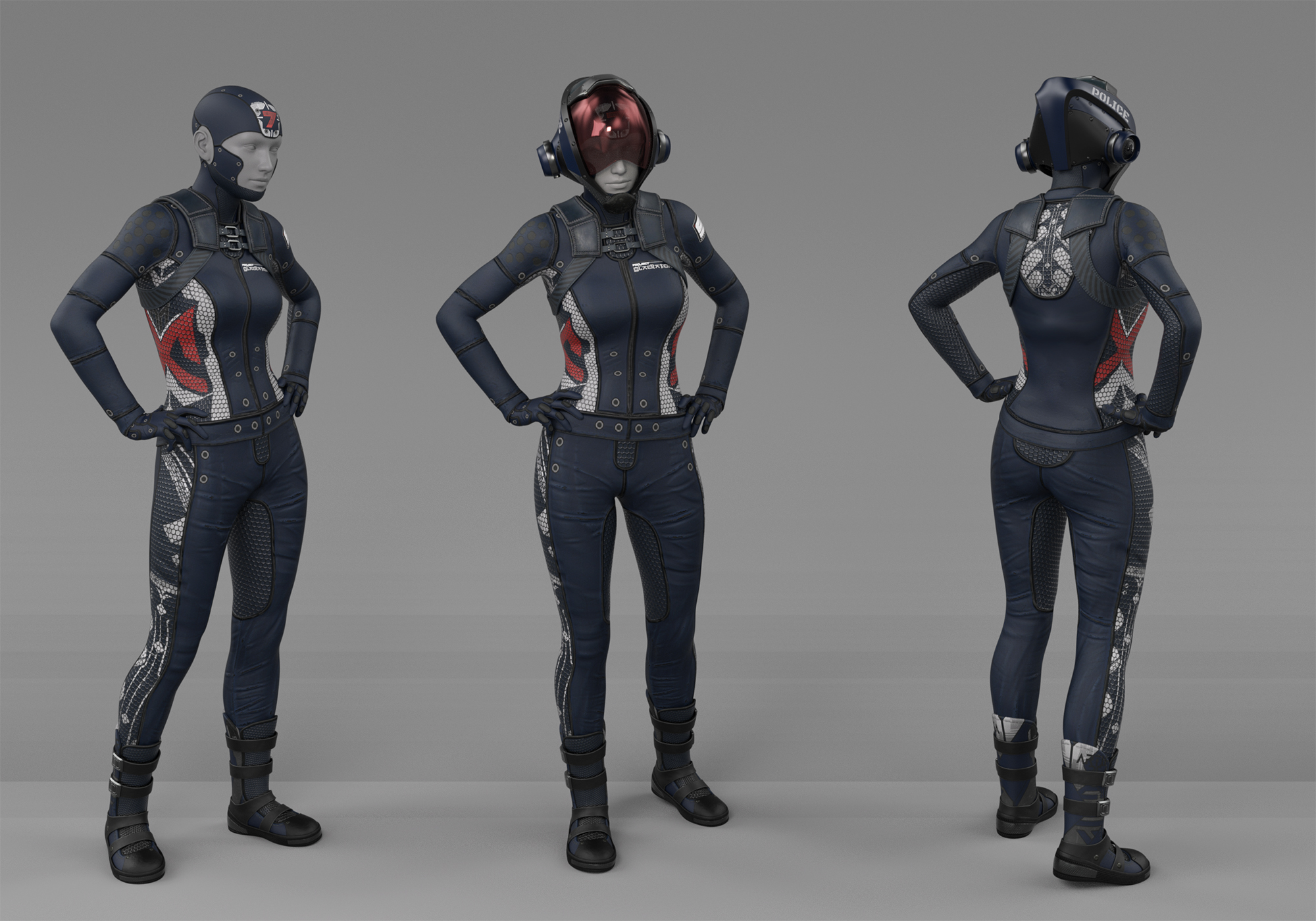 Sci-Fi Task Force Outfit for Genesis 8 Female(s) | Daz 3D
