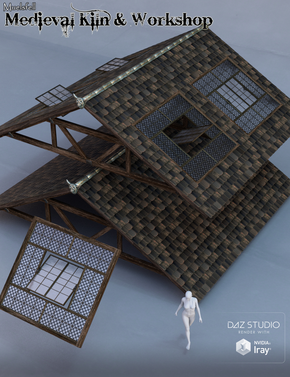 Muelsfell Modular Medieval Kiln & Workshop | Daz 3D
