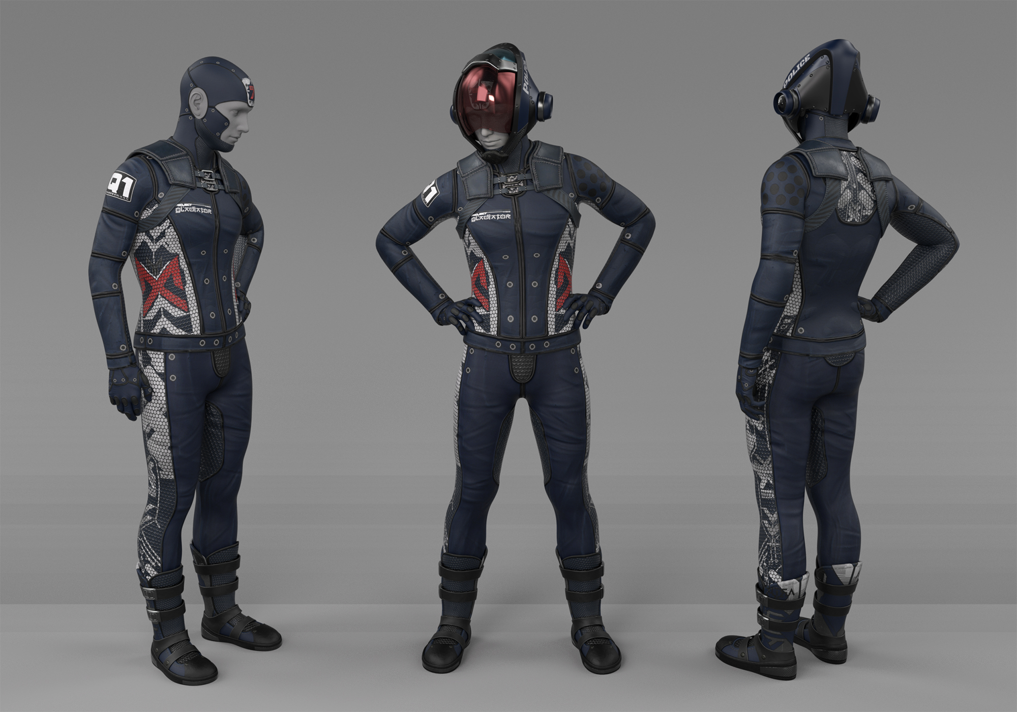 Sci-Fi Task Force Outfit for Genesis 8 Male(s) | Daz 3D