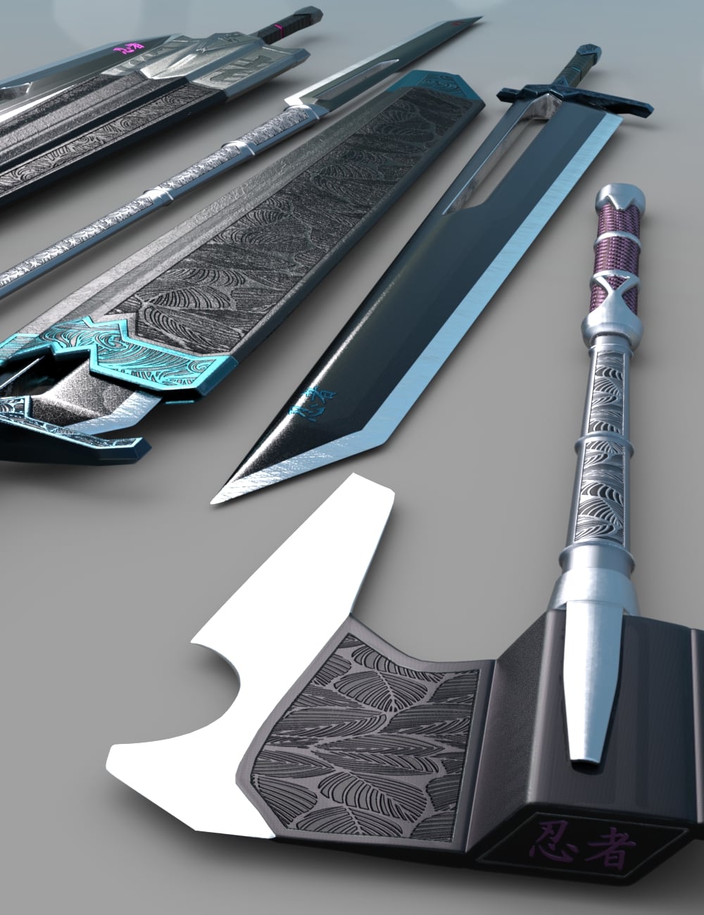 Anime Weapons | Daz 3D