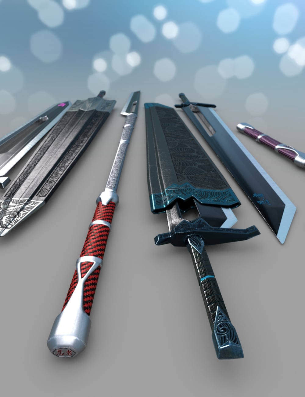 Anime Weapons | Daz 3D