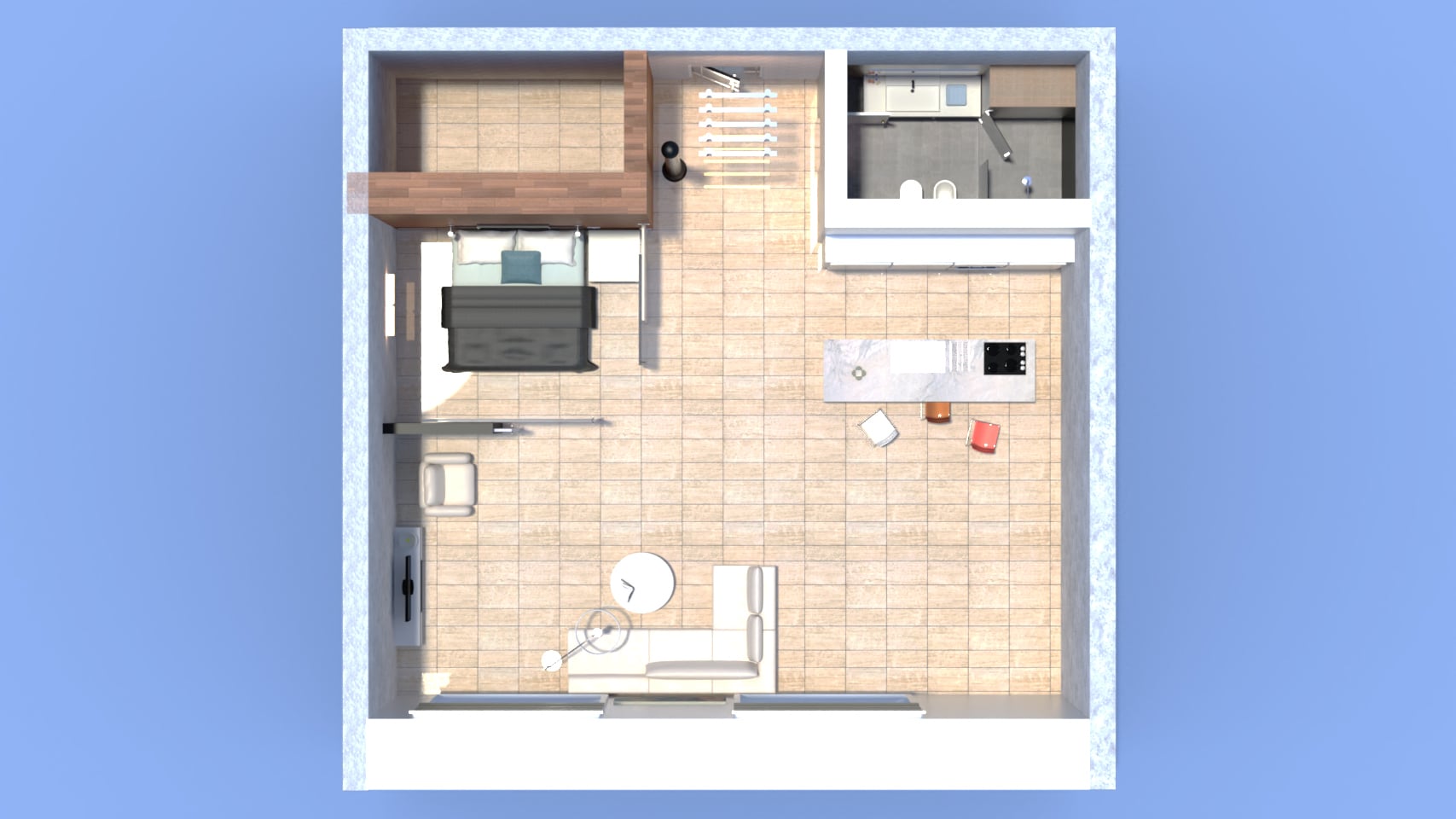 Studio Loft Apartment | Daz 3D